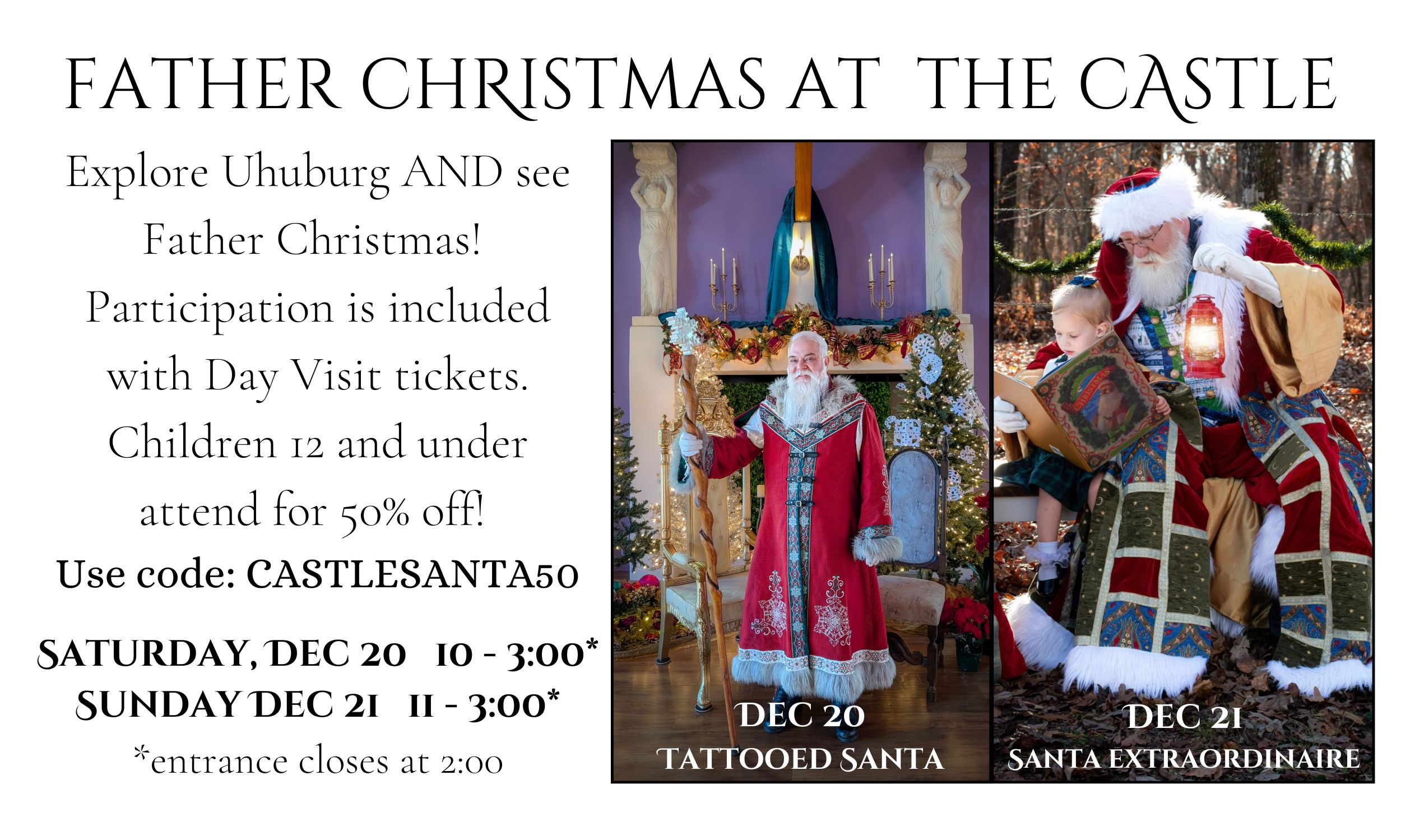 Father Christmas at the Castle - Helen, Georgia